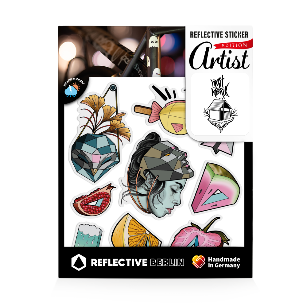Reflex sticker ARTIST Edition: Sticks & Stones – REFLECTIVE Berlin