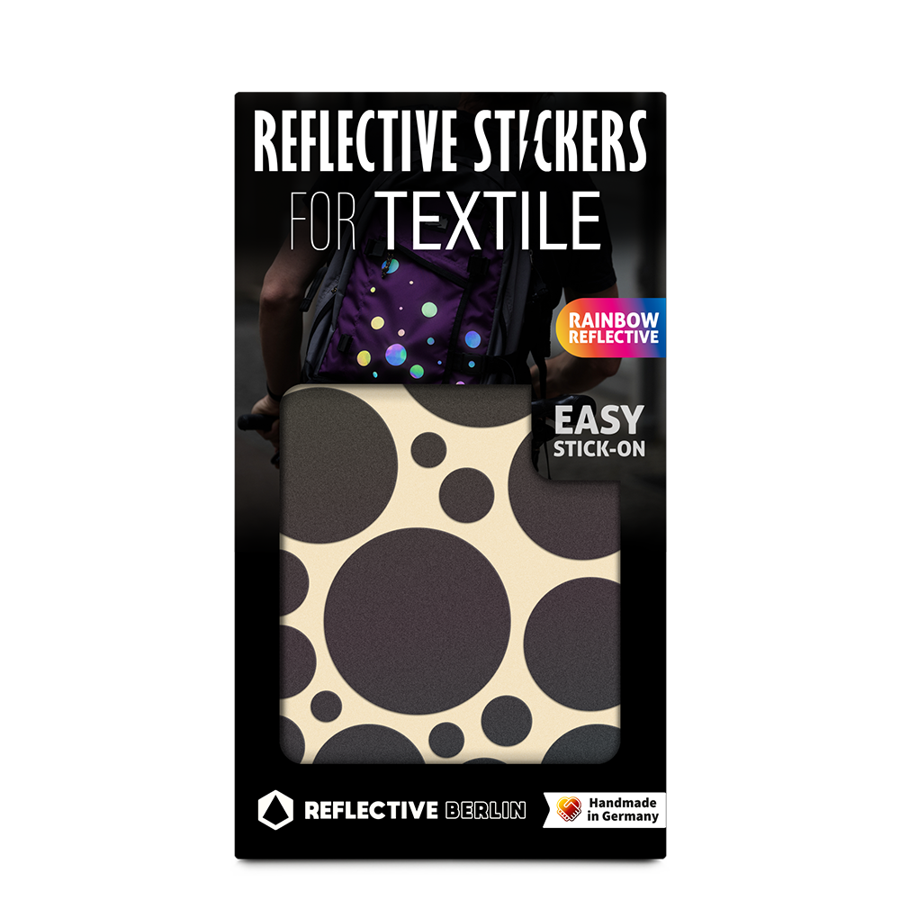 Reflective textile stickers - dots & circles – REFLECTIVE Berlin