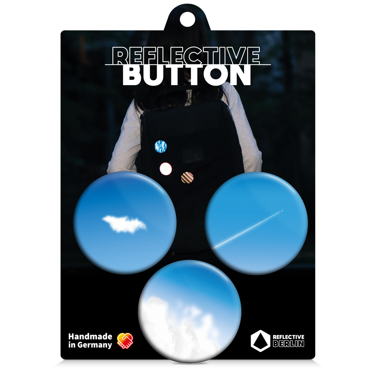 Reflective Badges - Sky Design – REFLECTIVE Berlin