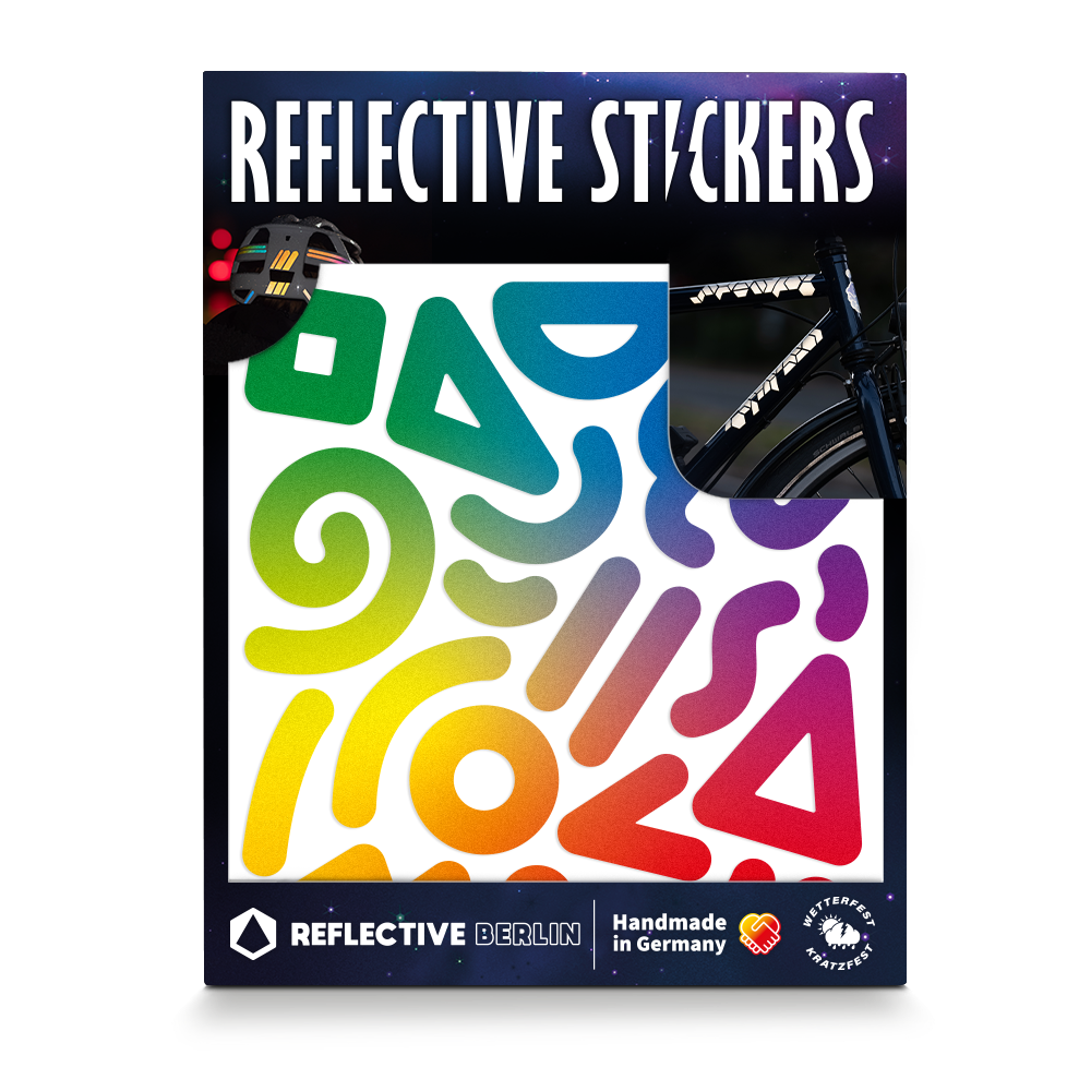 Reflektierende Sticker - 80er Doodle – REFLECTIVE Berlin