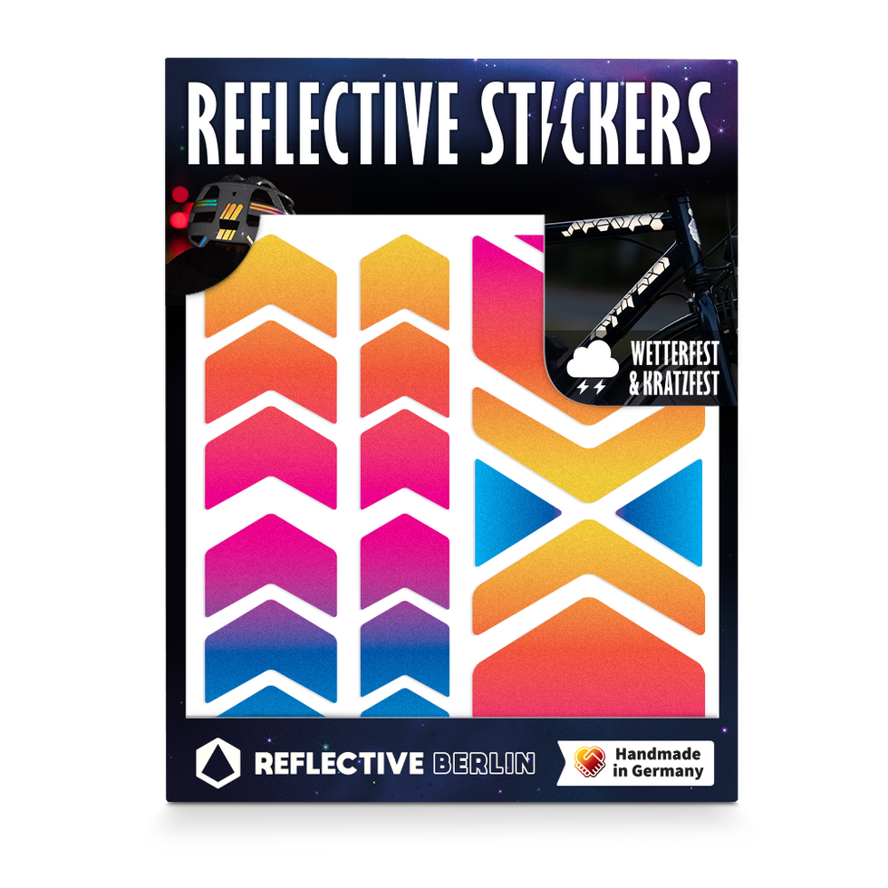 Reflektierende Aufkleber - Chevrons / Pfeile – REFLECTIVE Berlin