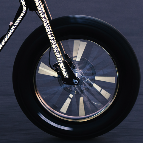 Reflektierende Speichenreflektoren - Reflexsticker für Speichen ...