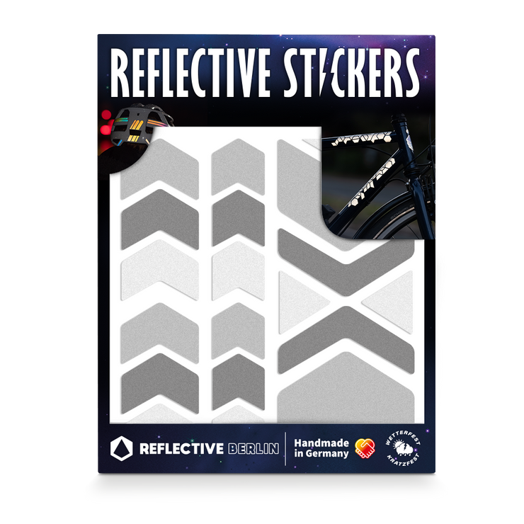 Reflektierende Aufkleber - Chevrons / Pfeile – REFLECTIVE Berlin